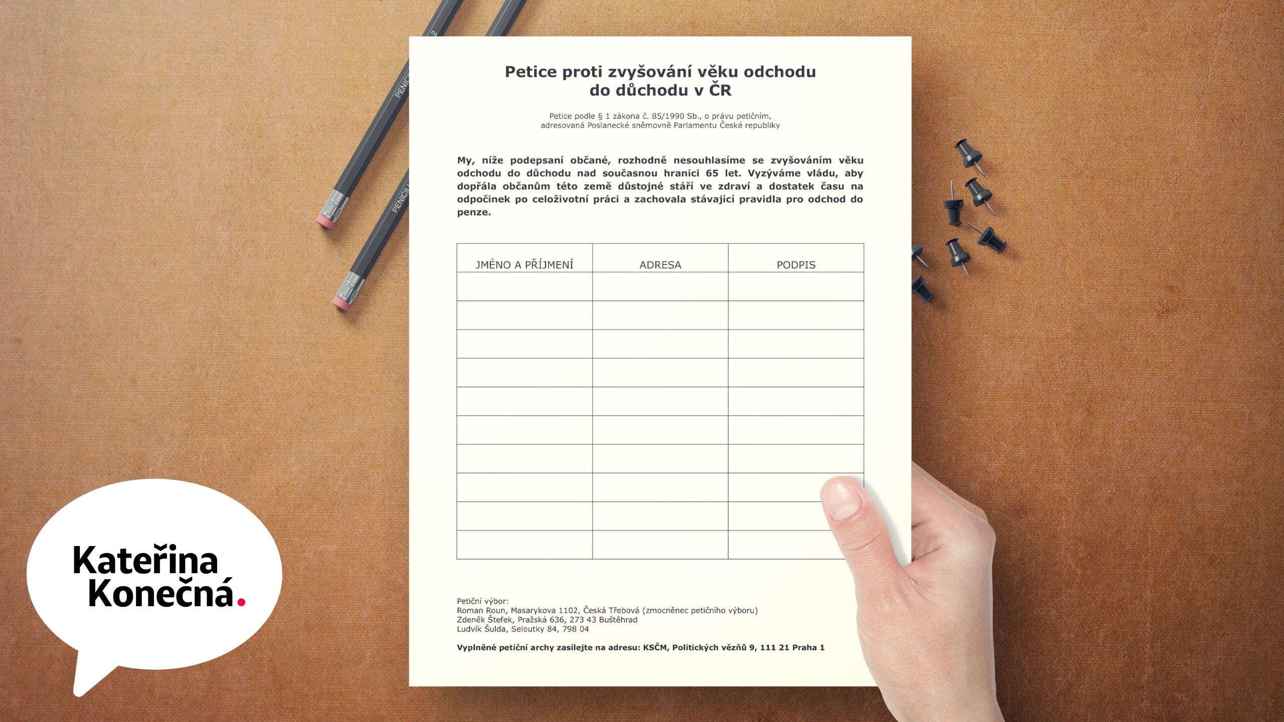 Jak podepsat petici proti odchodu do důchodu v 68 letech. - Kateřina ...